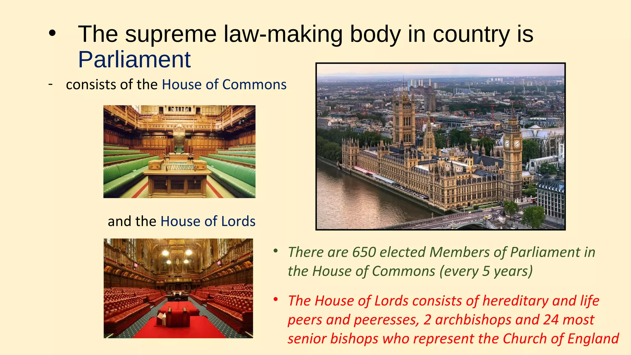Political system of The United Kingdom | PPT