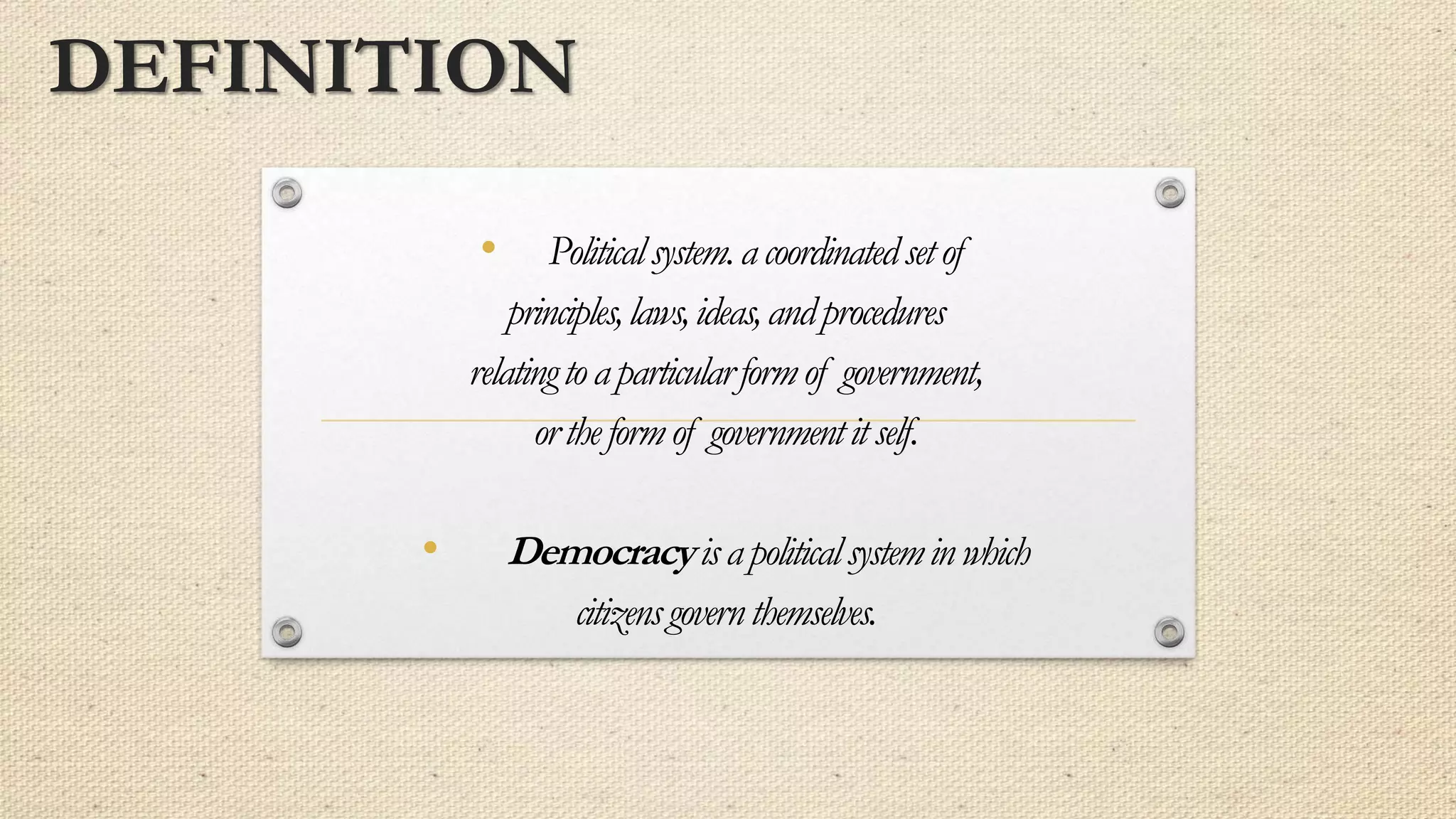 Political system in all types | PPT
