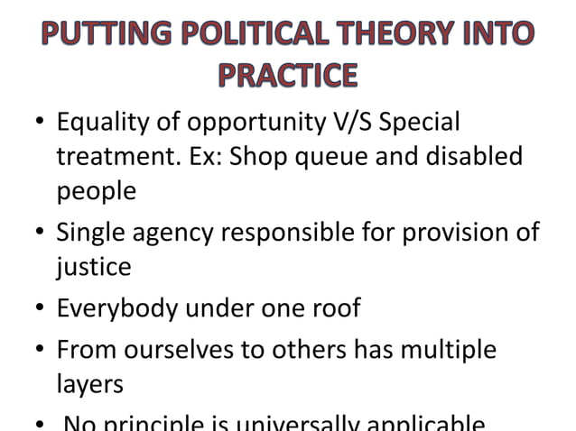 Political theory- An introduction | PPTX | Politics