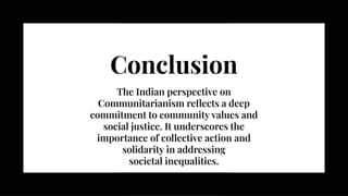 Communitarianism|Political theory|phiolosophy | PPTX