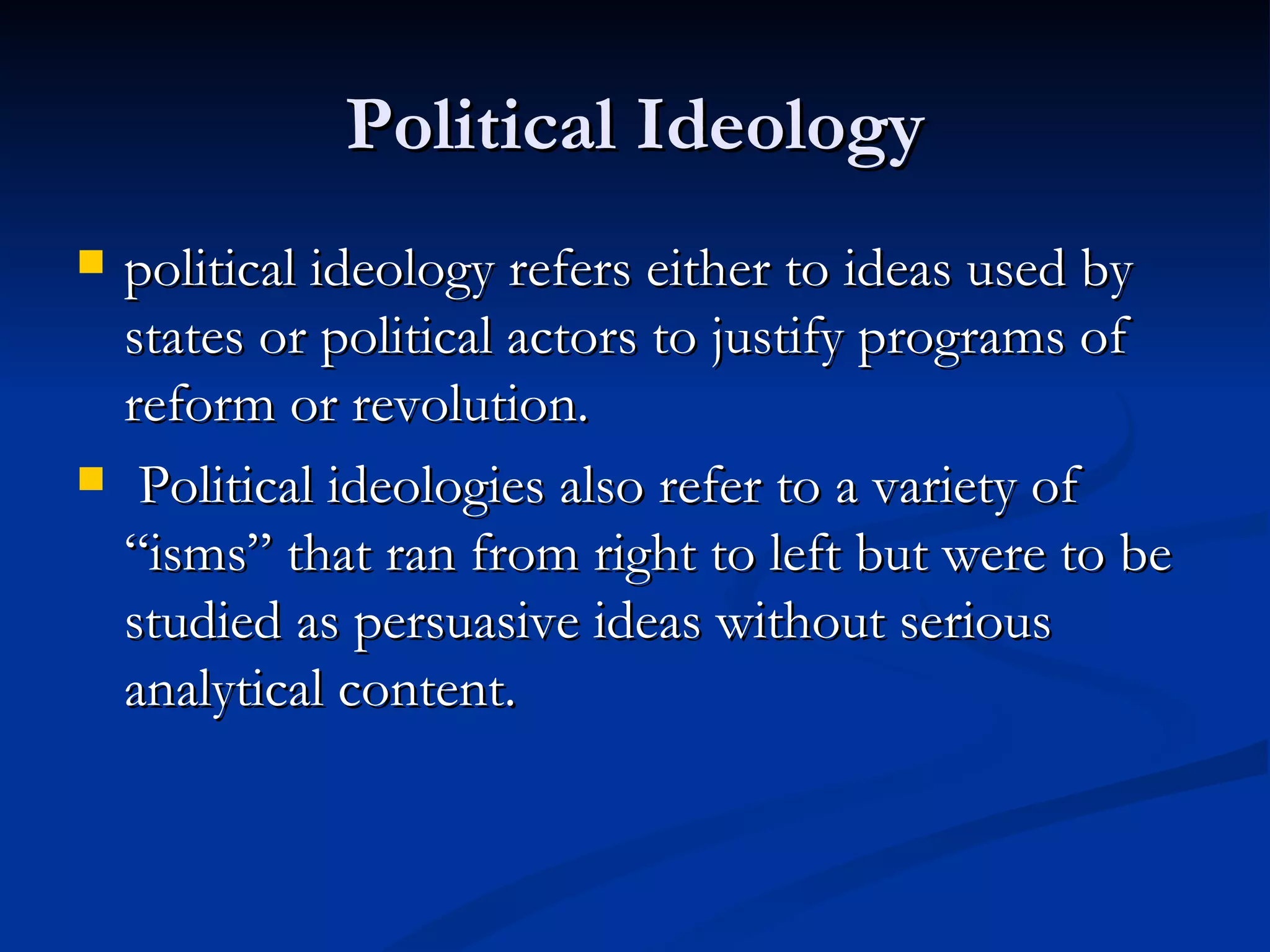 Political theory vs. political ideology2 | PPT