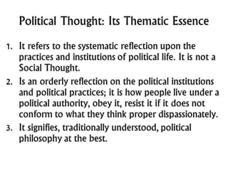 Political thought posting | PPTX