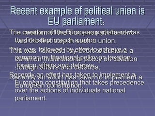 Political union | PPT