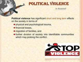 Political violence | PPTX