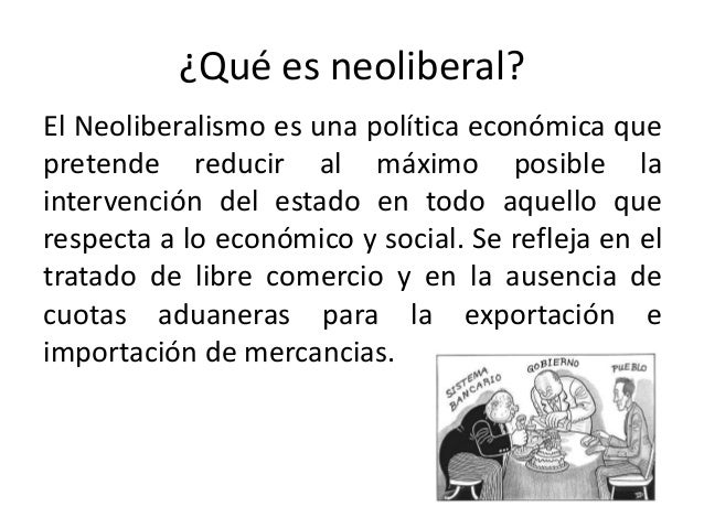 Neoliberalismo Características