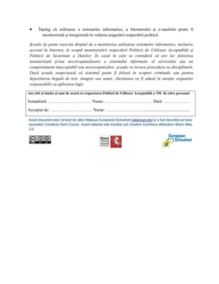 Politica PUA LICEUL PALADE SATU MARE | PDF