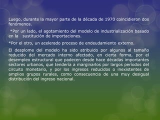 Políticas sociales de la década del 70 | PPTX
