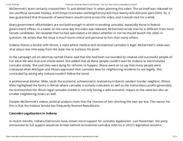 Politicians Smoking Cannabis to Get Elected? | PDF | Illegal Drugs ...