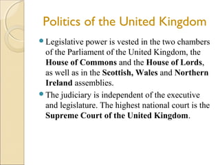 Politics of the United Kingdom | PPT