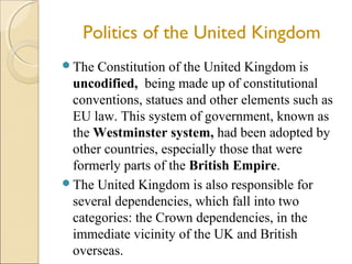 Politics of the United Kingdom | PPT