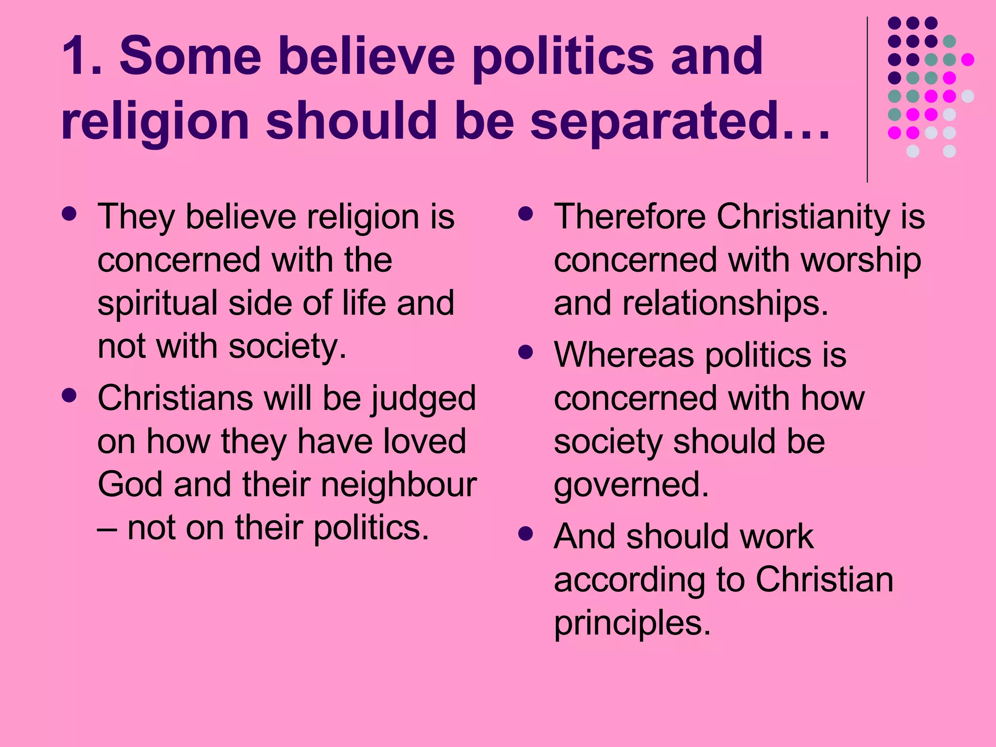 Politics And Religion | PPT