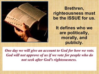 Politics And The Bible | PPT | Christianity | Religion & Spirituality