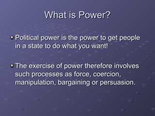 politics-power in world scenario legacy issues | PPT