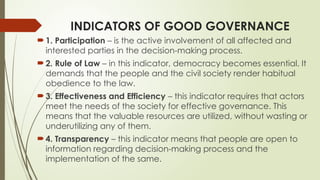 Politics and Governance concept in the Philippines | PPTX