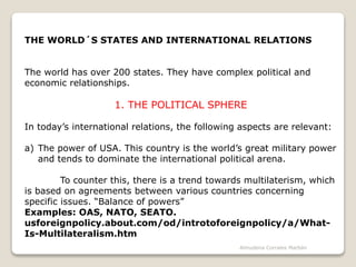 The political organisation of the world | PPT