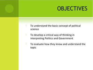 Politics and governance with constitution rpc | PPT