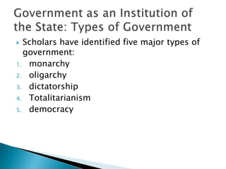 Politics and Government as an institution.pptx