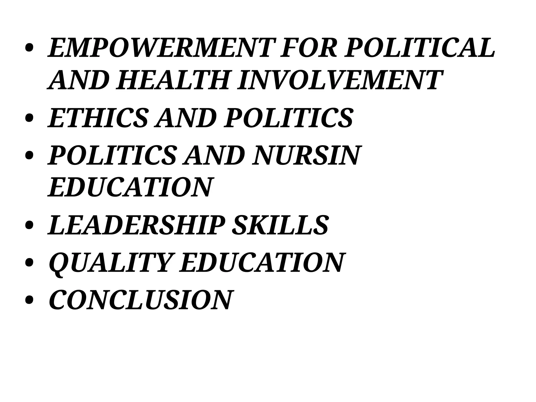 Politics and policy making in Nursing Profession.pdf