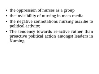 Politics and policy making in Nursing Profession.pdf