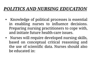 Politics and policy making in Nursing Profession.pdf