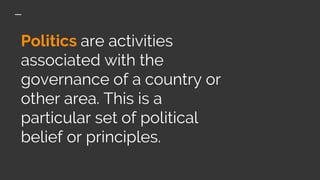 Politics and technology presentation | PDF