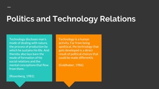Politics and technology presentation | PDF