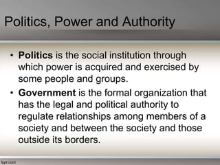 Politics & economy | PPTX
