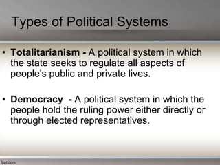 Politics & economy | PPTX