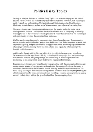 Politics Essay Topics.pdf