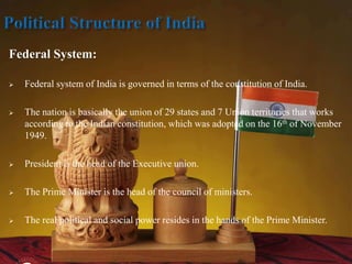 Politics in india | PPTX