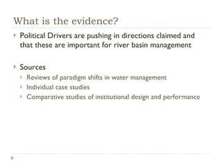 Political drivers (CPWF-GD workshop, Sept 2011) | PPT