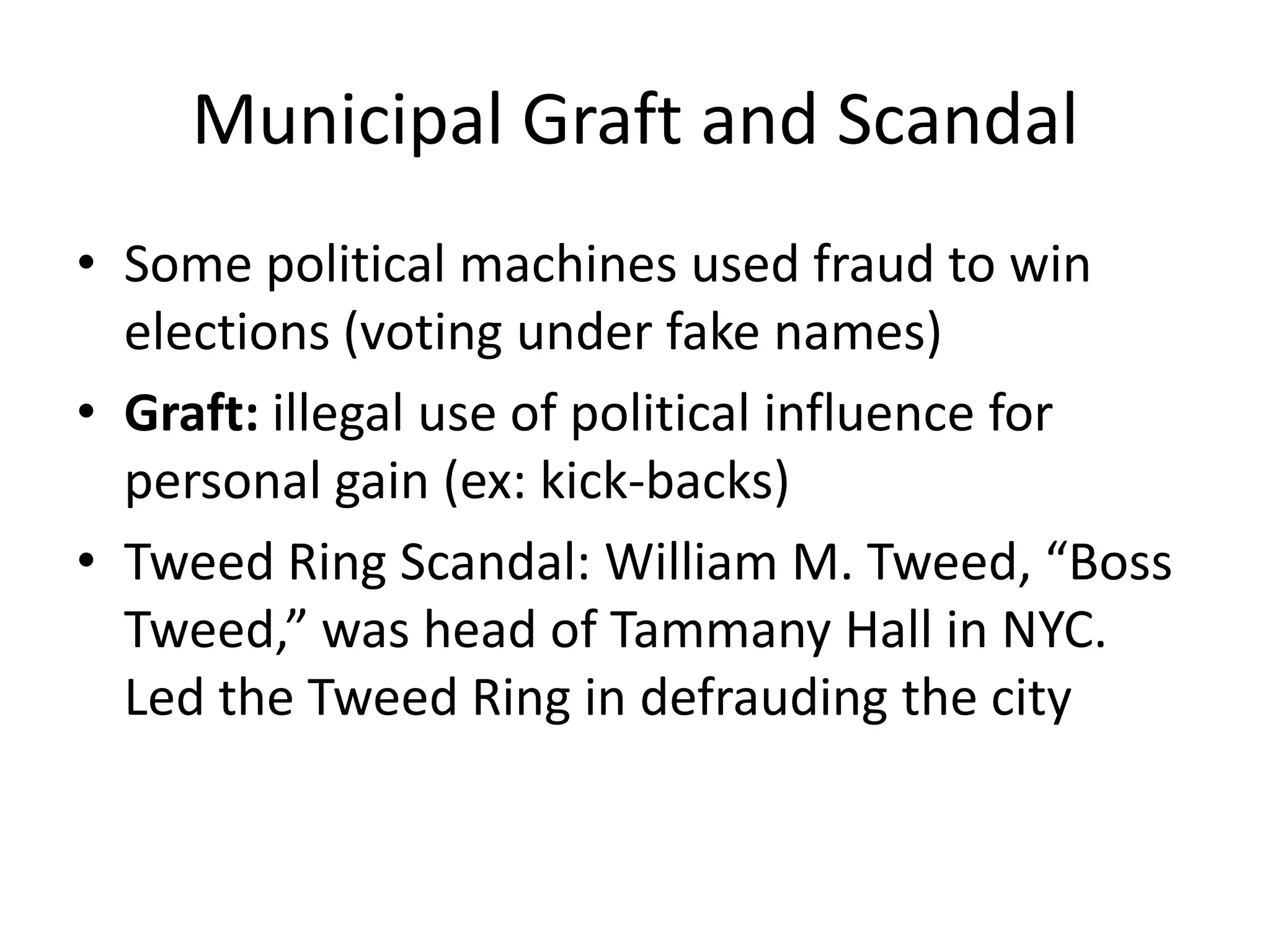 Politics in the gilded age | PPTX
