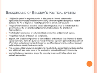 Politics of Belgium | PPTX