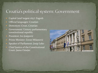 Politics of Croatia | PPTX