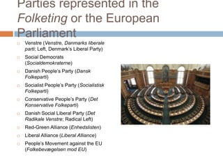 Politics of Denmark | PPTX | Civic affairs | Politics