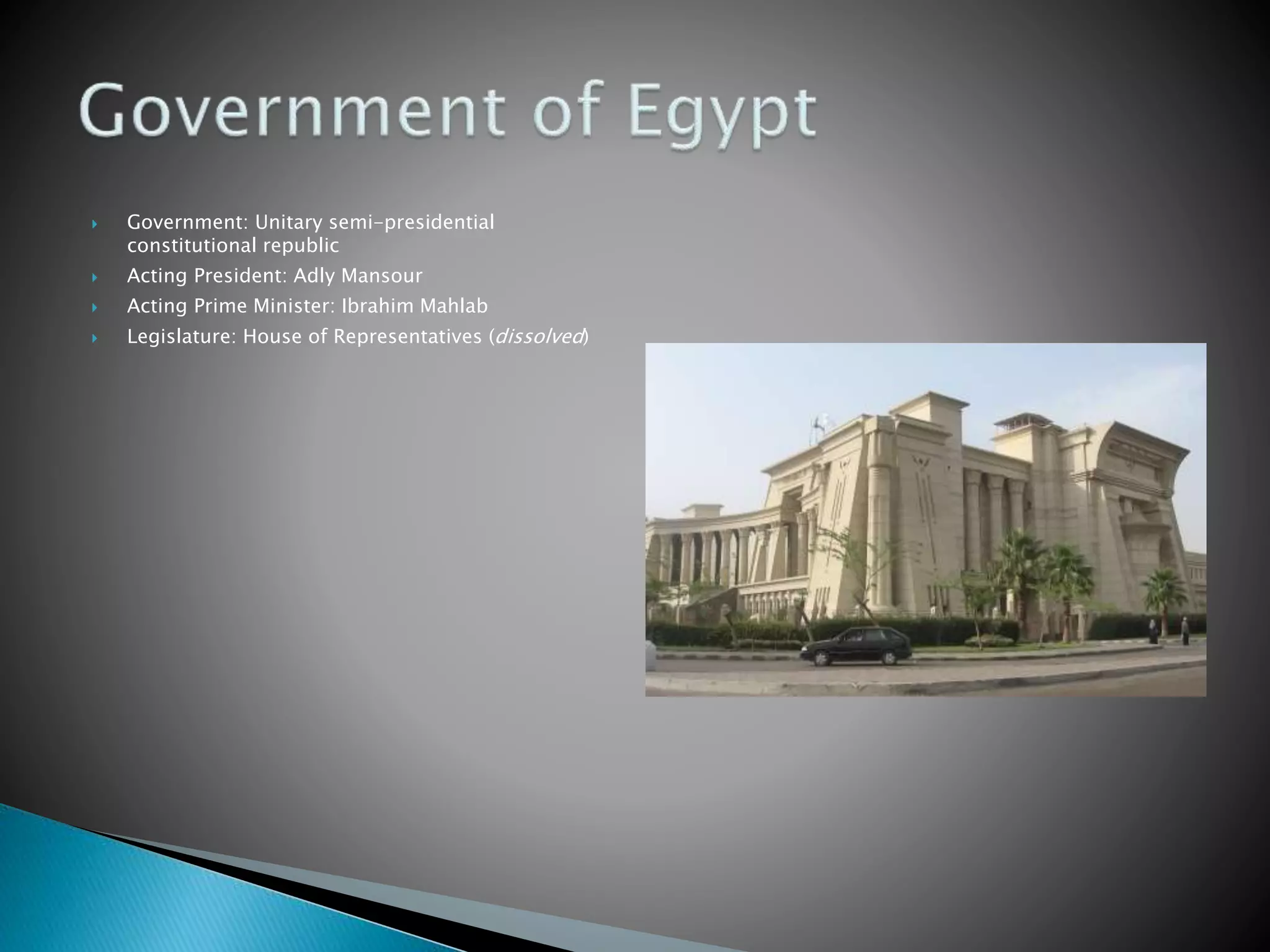 Politics of Egypt | PPTX