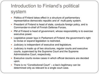 Politics of Finland | PPTX