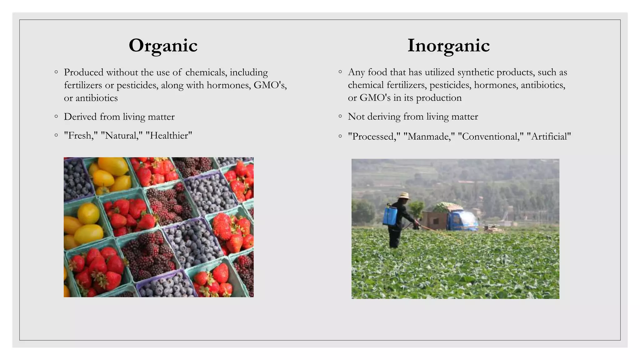 Organic vs. Inorganic Foods: Are there health benefits associated with ...