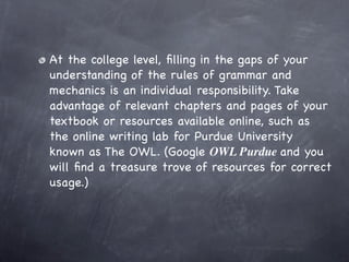 ESWE for Academic Writing | KEY
