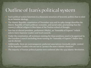 Politics of Iran | PPTX