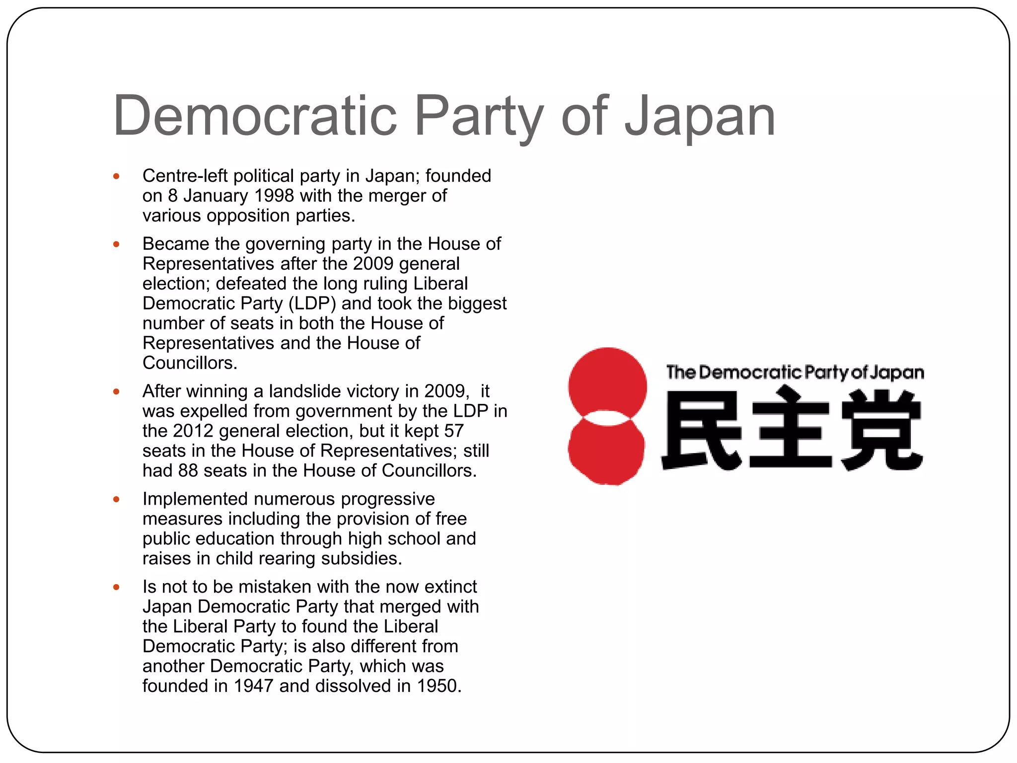 Politics of Japan | PPTX