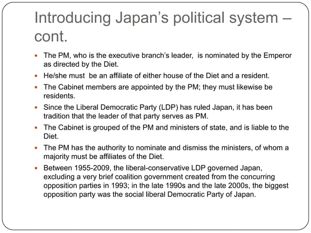 Politics of Japan | PPTX