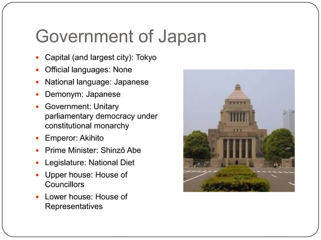 Politics of Japan | PPTX