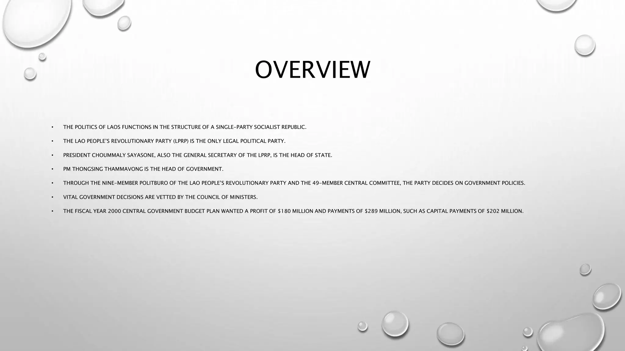 Politics of Laos | PPTX