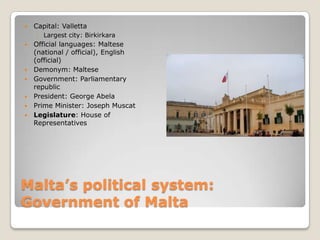 Politics of Malta | PPTX