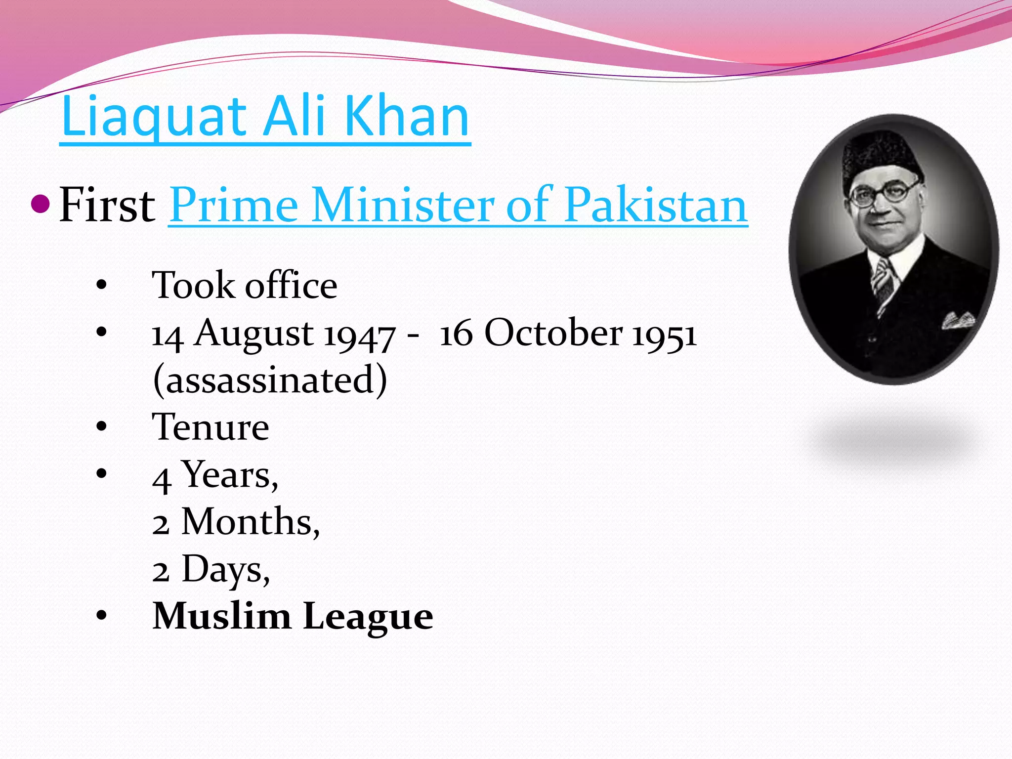 Politics of pakistan 1947 to 1958 | PPTX
