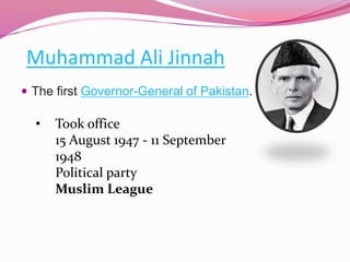 Politics of pakistan 1947 to 1958 | PPTX