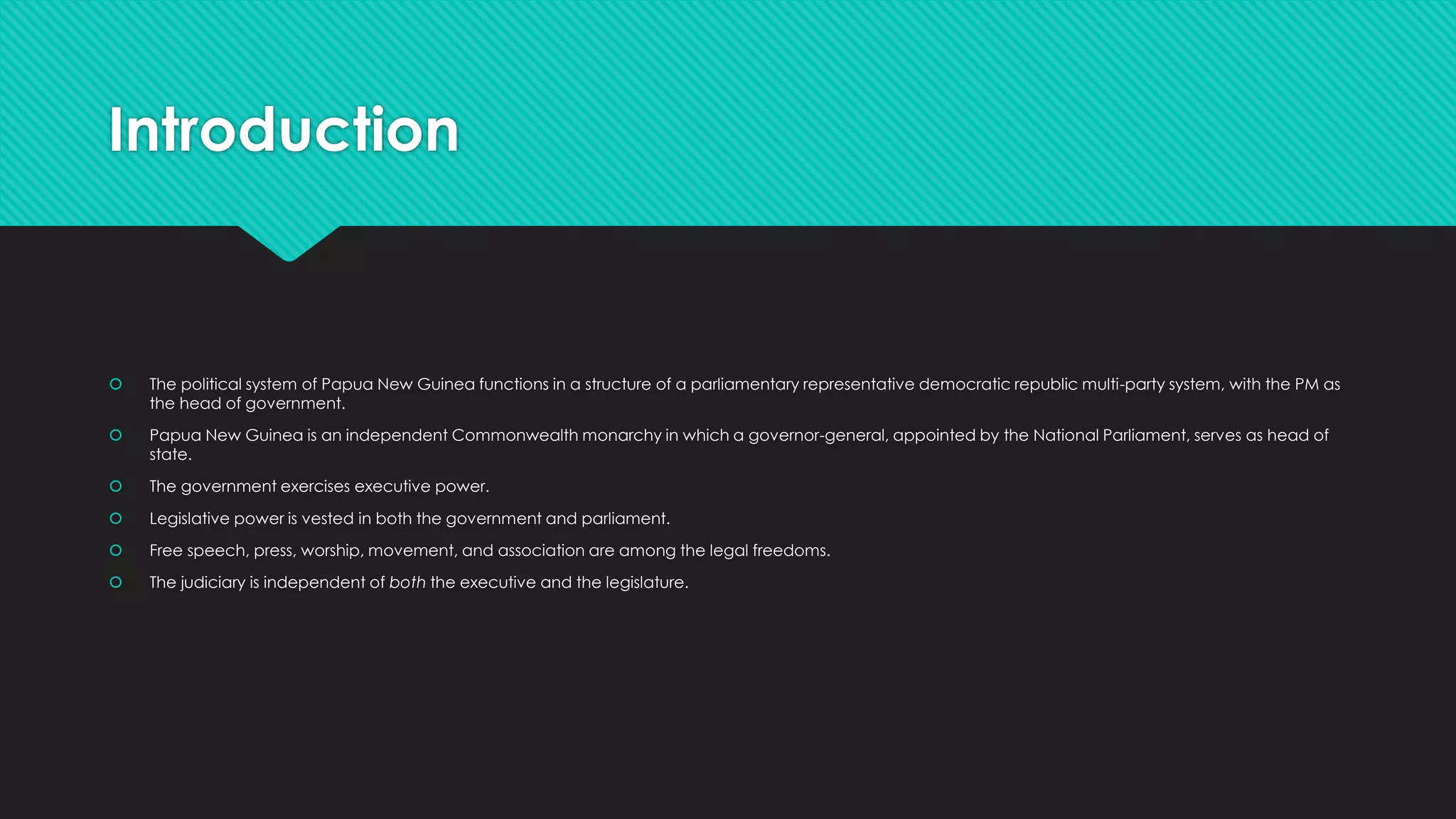 Politics of Papua New Guinea | PPTX