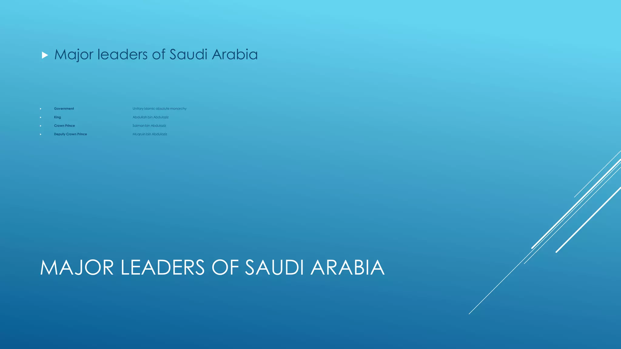 Politics of Saudi Arabia | PPTX
