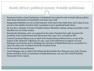 Politics of South Africa | PPTX
